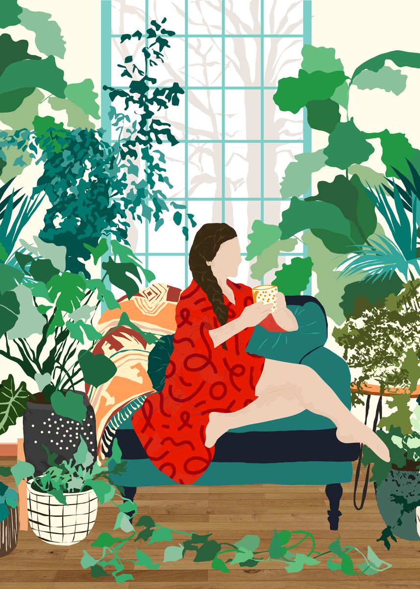 'Introspection' Poster, picture, metal print, paint by 83 Oranges by ...