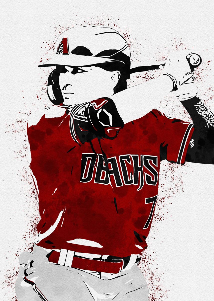 'Corbin Carroll Painting' Poster, picture, metal print, paint by Phan ...