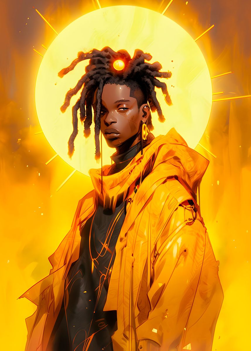 'Prince of Sun' Poster, picture, metal print, paint by Pozter | Displate