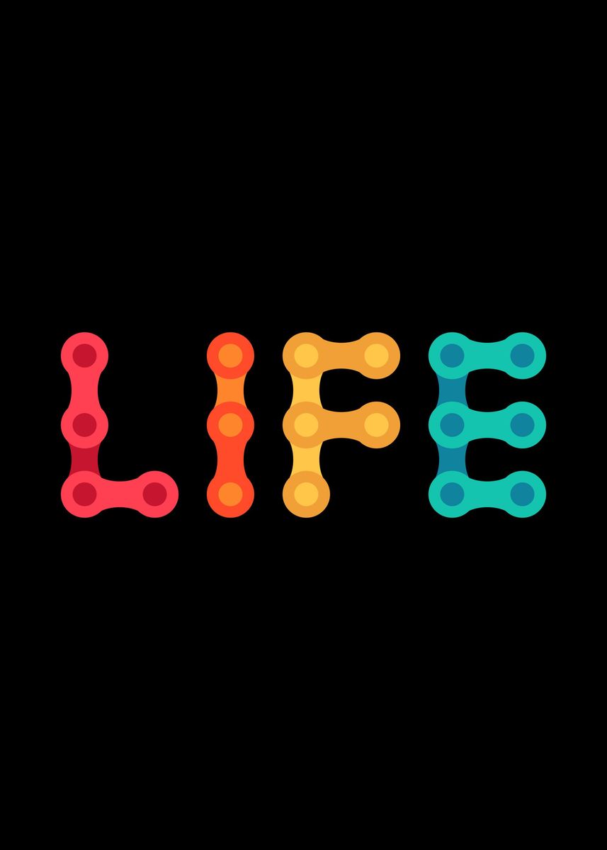 'Bike Is Life' Poster, picture, metal print, paint by sachpica | Displate