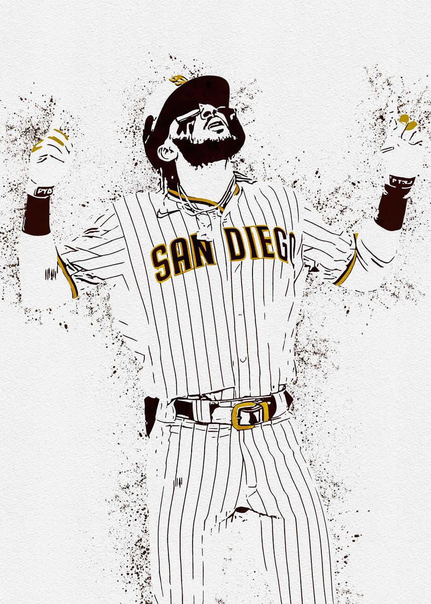 'Fernando Tatis Jr Painting' Poster, picture, metal print, paint by ...