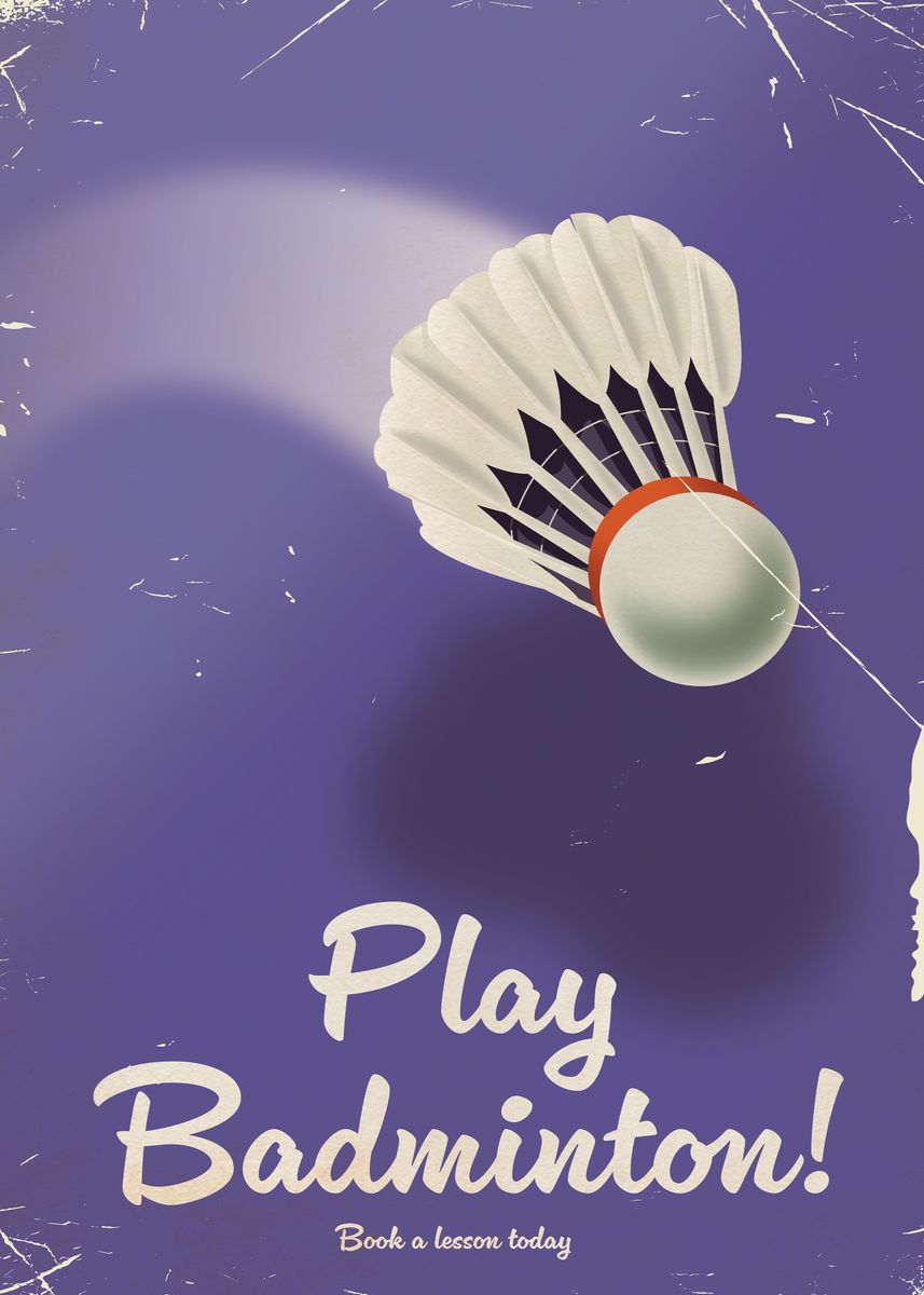 'Badminton' Poster, picture, metal print, paint by David Green | Displate