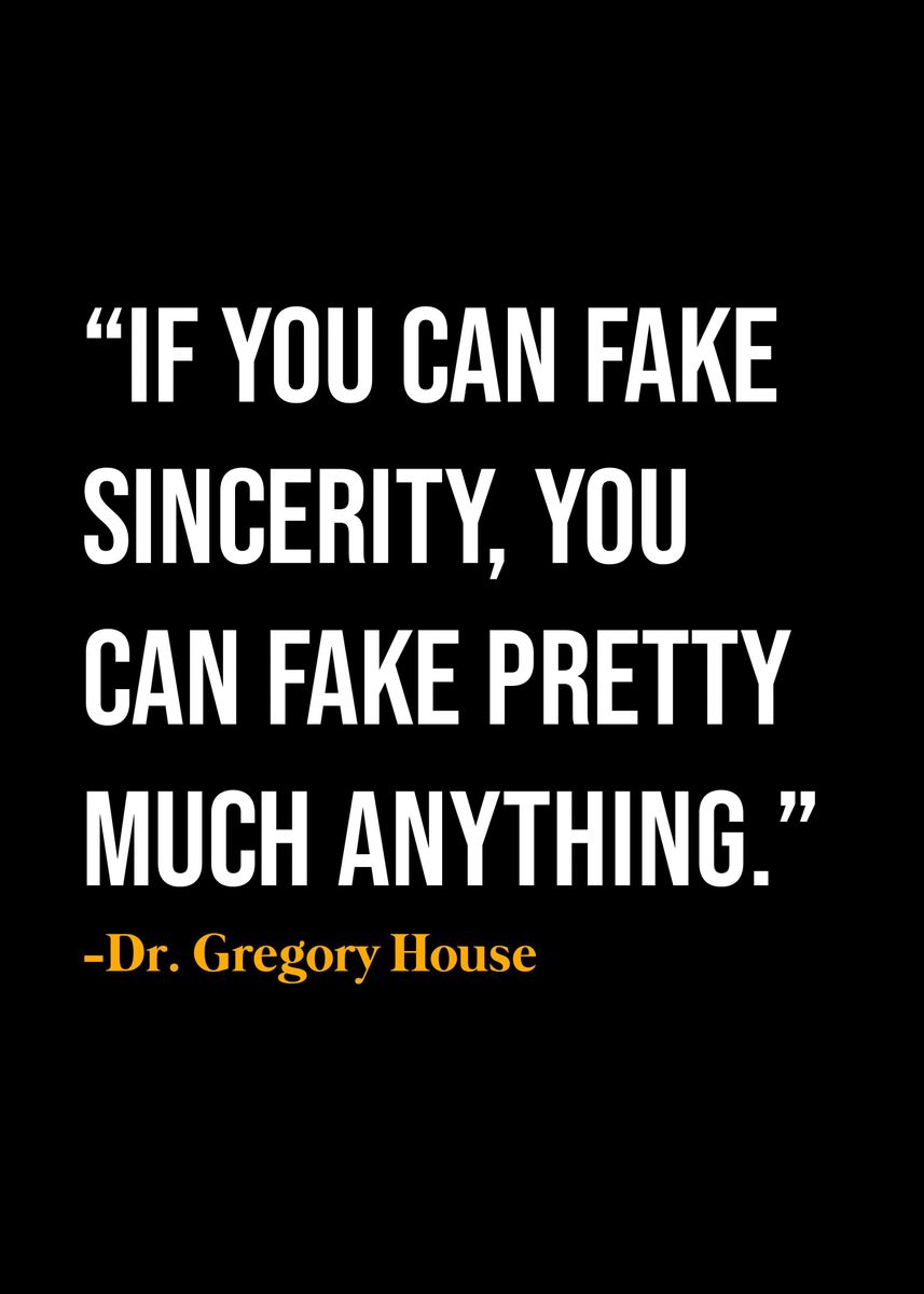 'Dr Gregory House Quotes ' Poster, picture, metal print, paint by ...