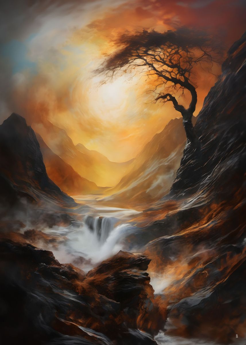 'Lonely Tree' Poster, picture, metal print, paint by Giannis Dimitrakis ...