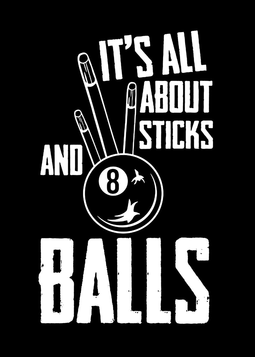 '8 Ball Pool ' Poster, picture, metal print, paint by STRAIGHT | Displate