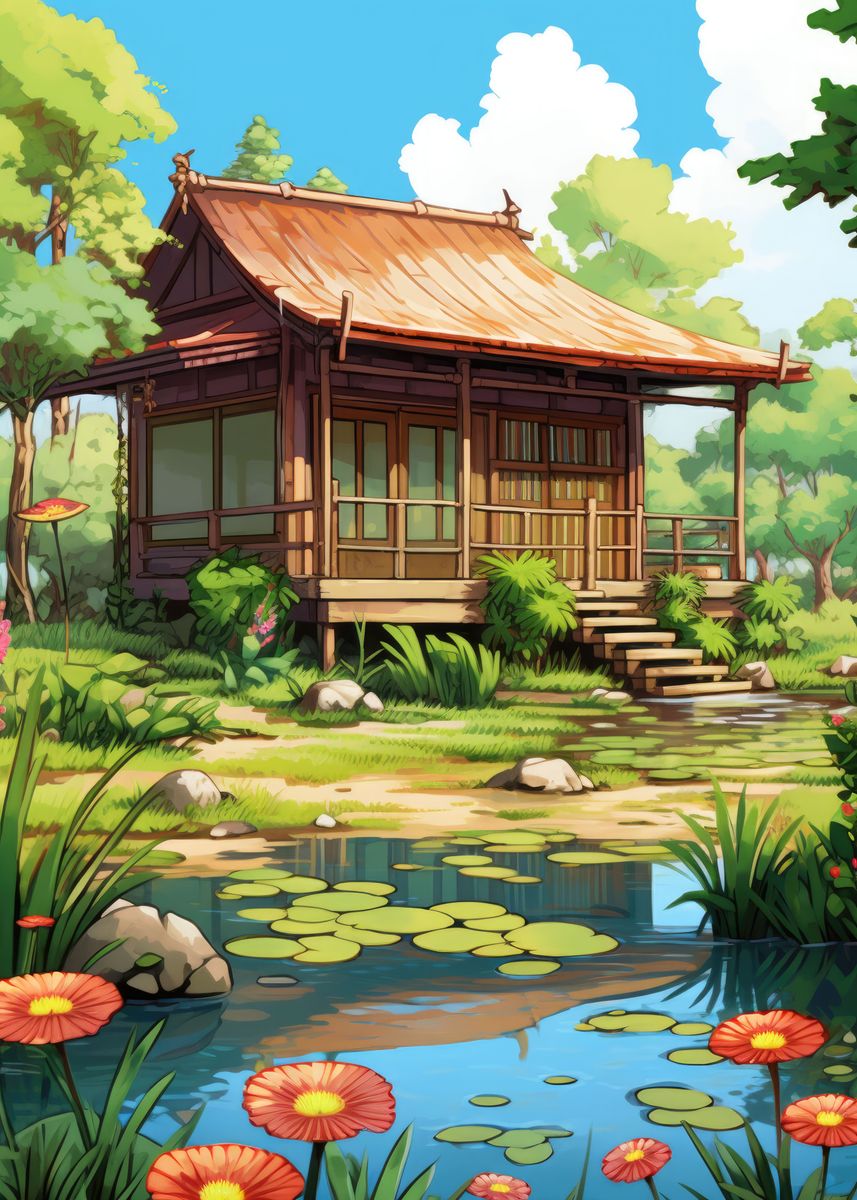 'Beautiful House' Poster, picture, metal print, paint by Shaon Khalid ...