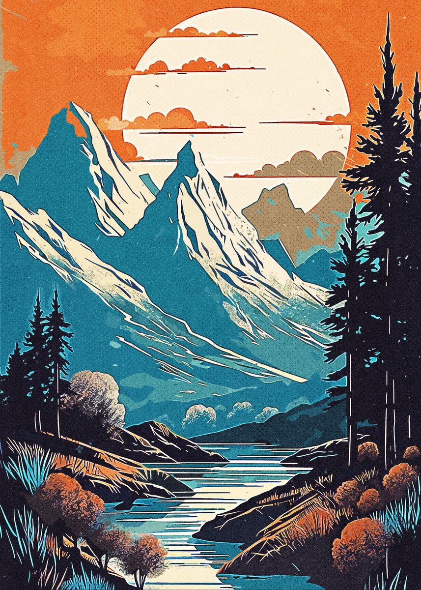 'Wild Nature' Poster, picture, metal print, paint by Magnum Attack ...