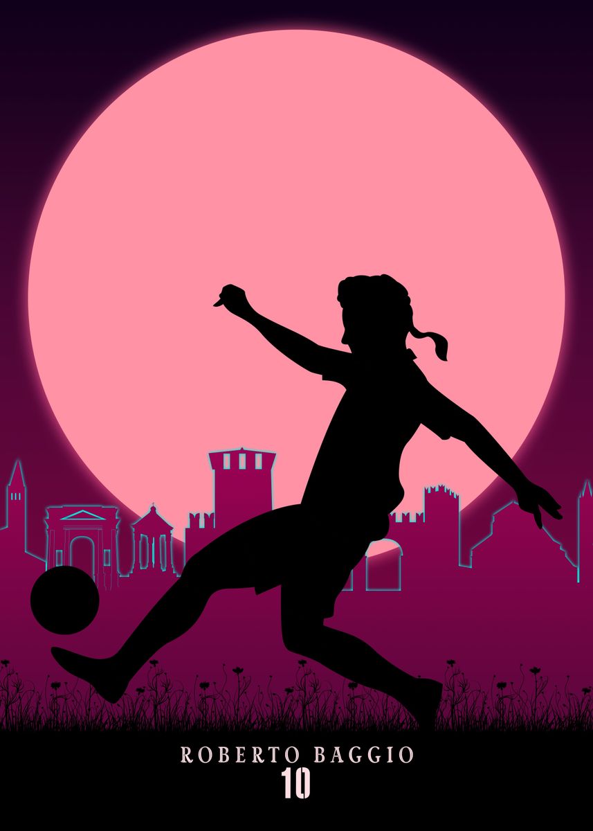 'Roberto Baggio' Poster, picture, metal print, paint by Terrance Seay ...