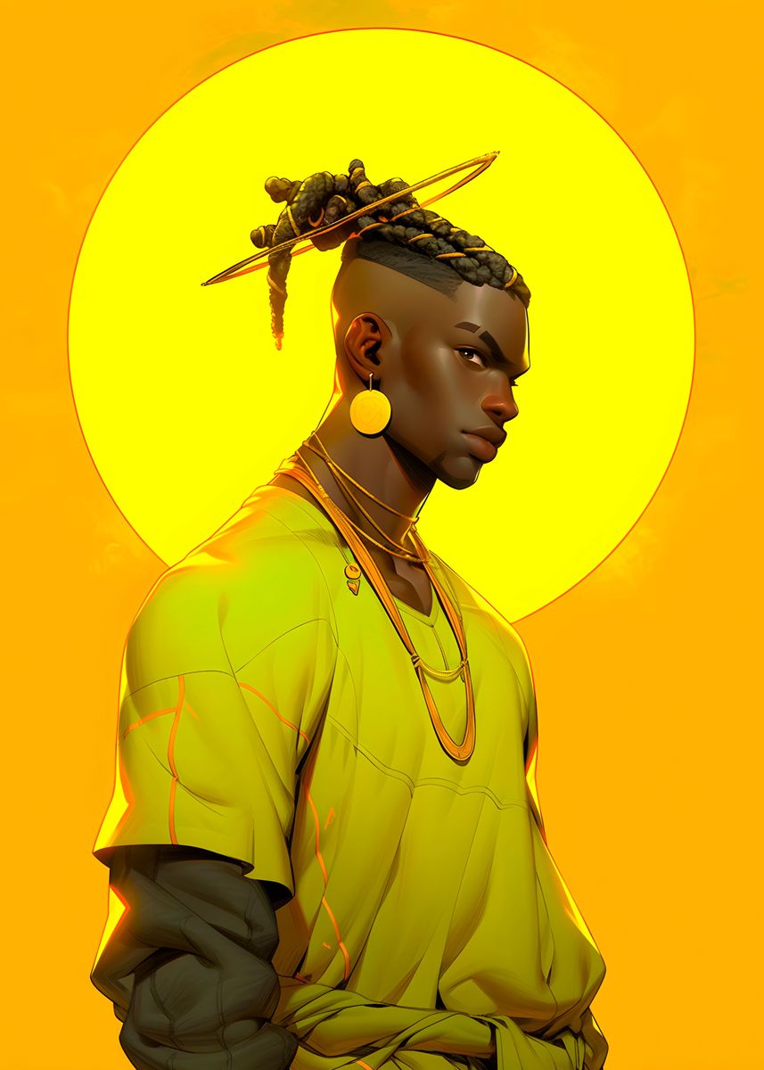 'God of Gold' Poster, picture, metal print, paint by Pozter | Displate