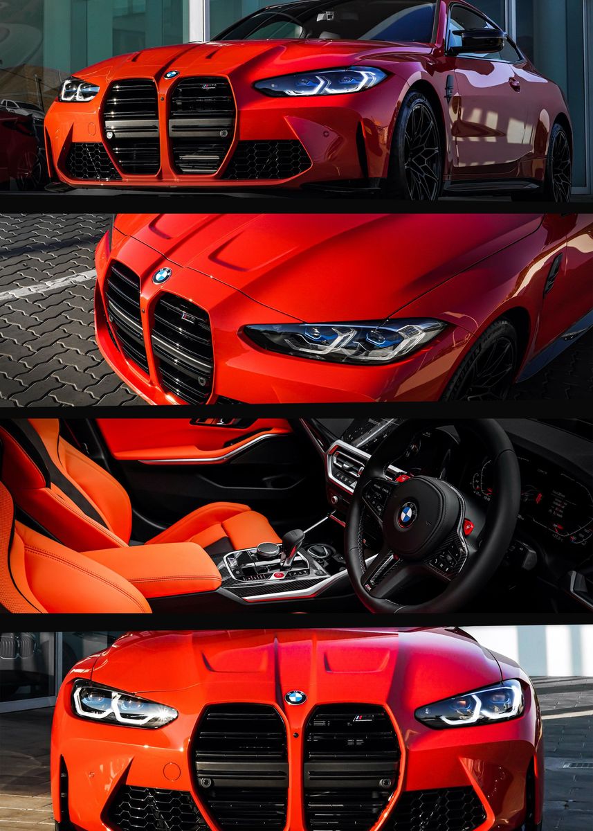 'orange bwm' Poster, picture, metal print, paint by SAIDI ARTWORKS ...