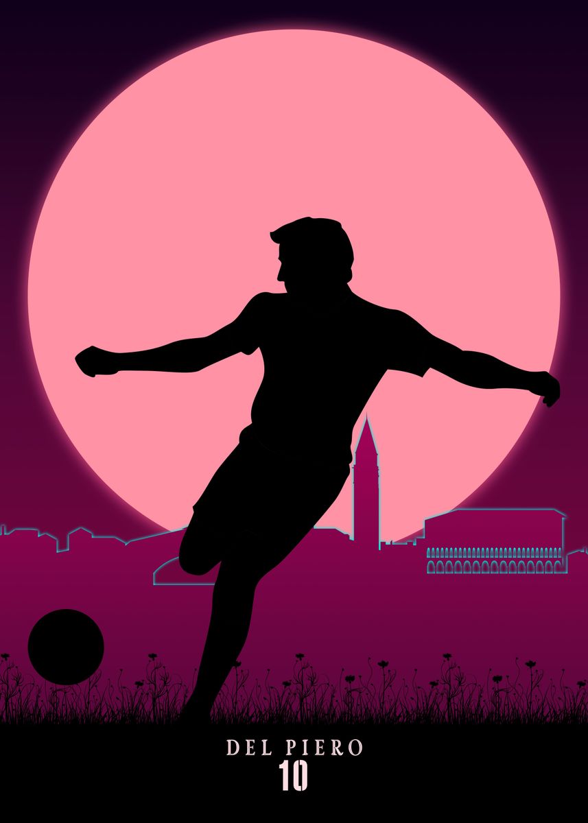 'Del Piero' Poster, picture, metal print, paint by Terrance Seay | Displate