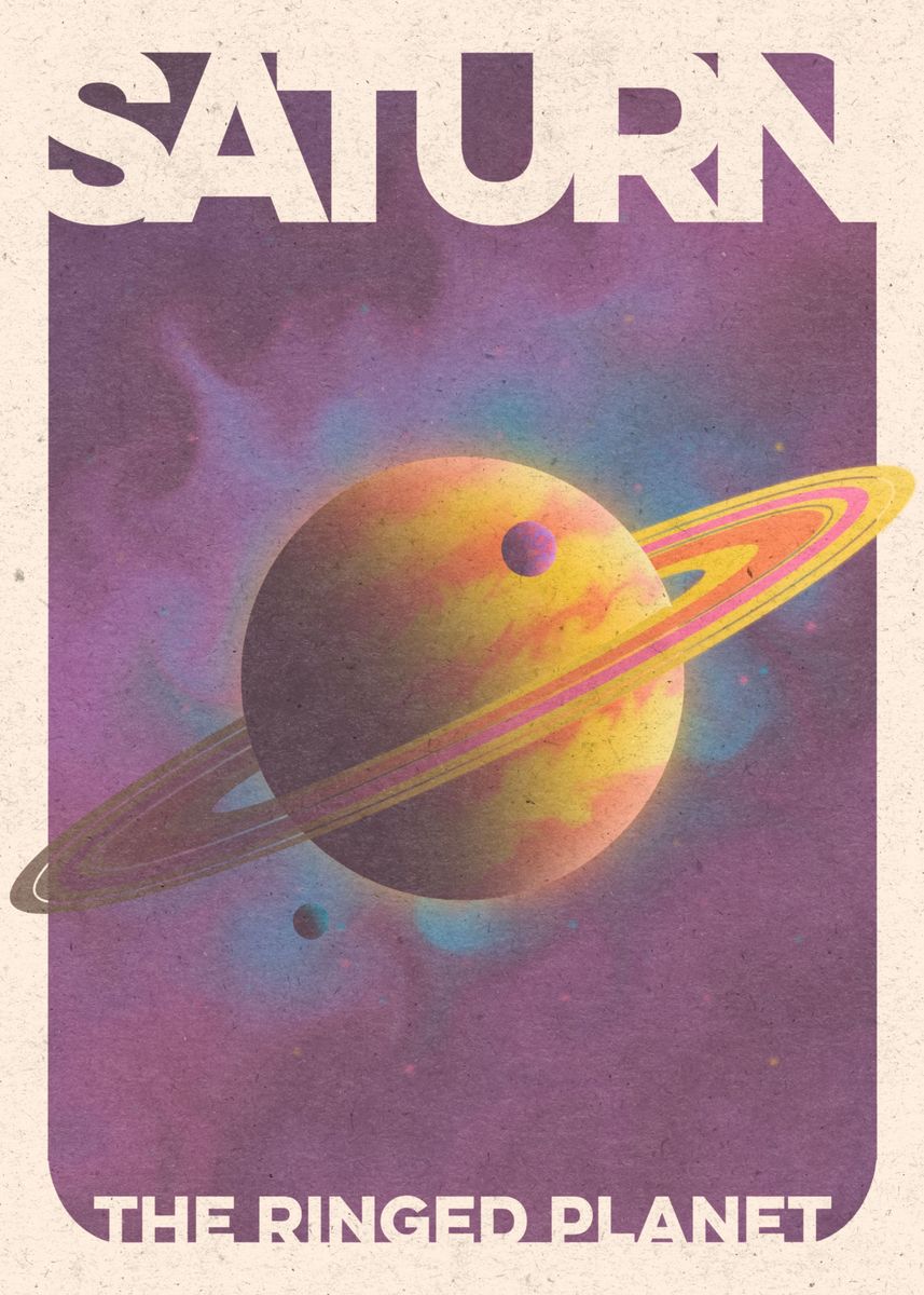 'Saturn The Ringed Planet' Poster, picture, metal print, paint by Jake ...