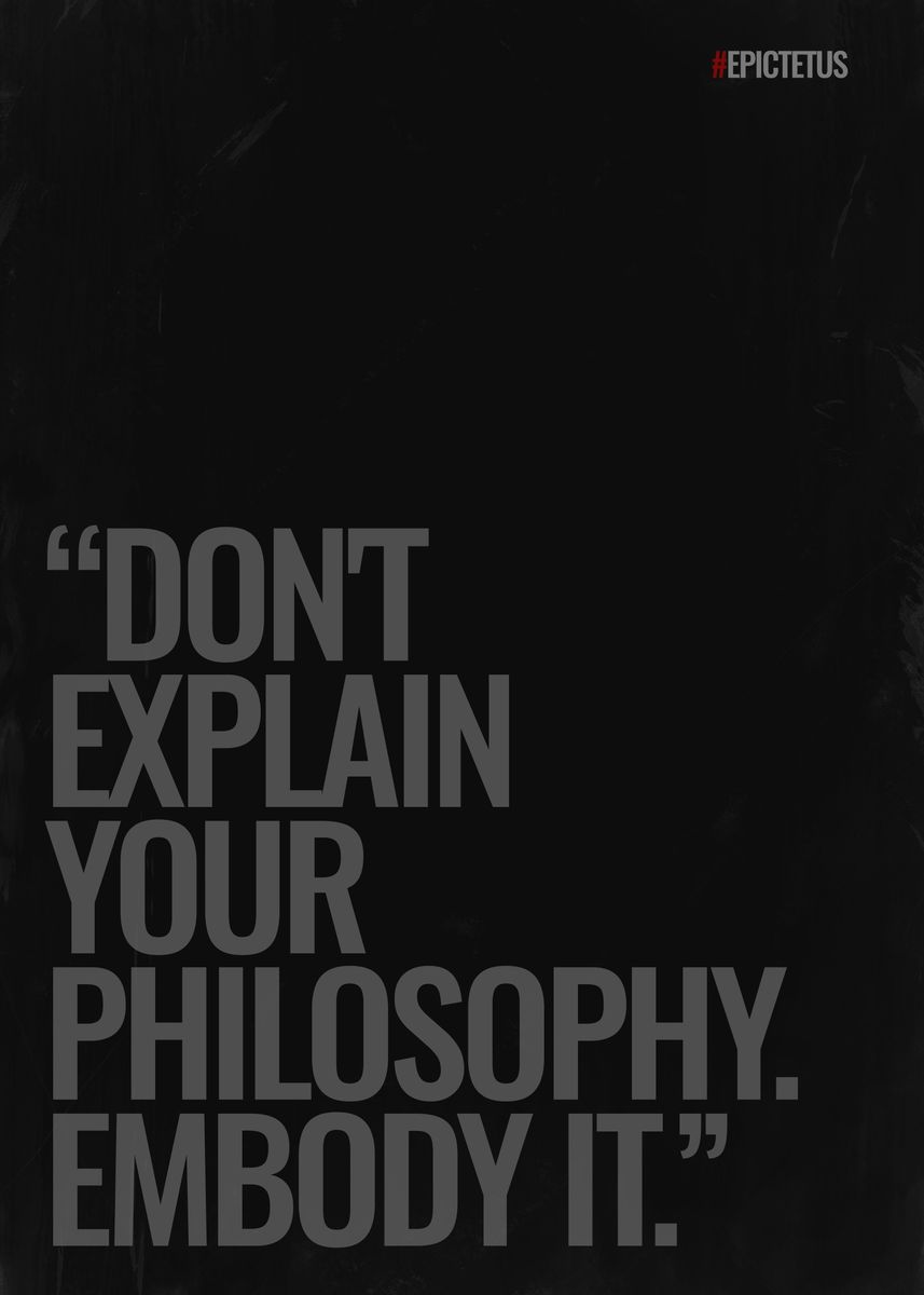 'Epictetus' Poster, picture, metal print, paint by WiseWordsWonders ...