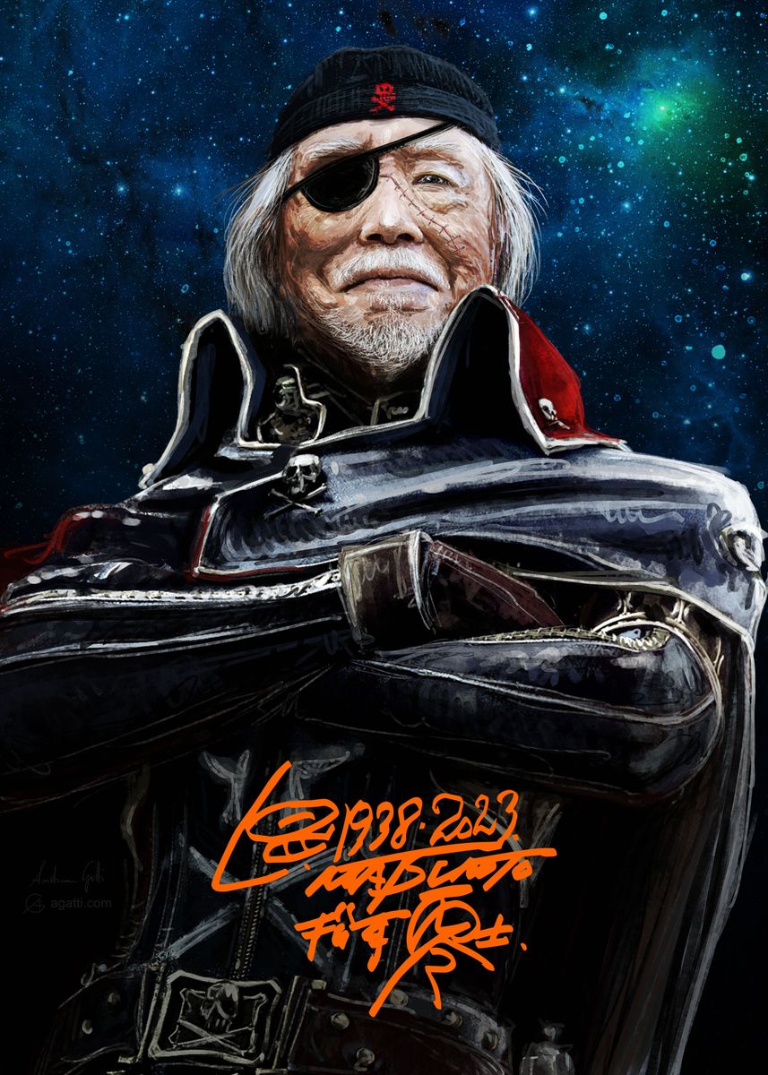 'Akira Leiji Matsumoto' Poster, picture, metal print, paint by Andrea ...