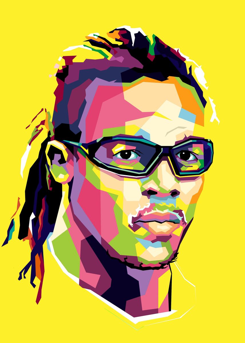 'Limited football man wpap' Poster, picture, metal print, paint by AMIRUDIN 06 | Displate