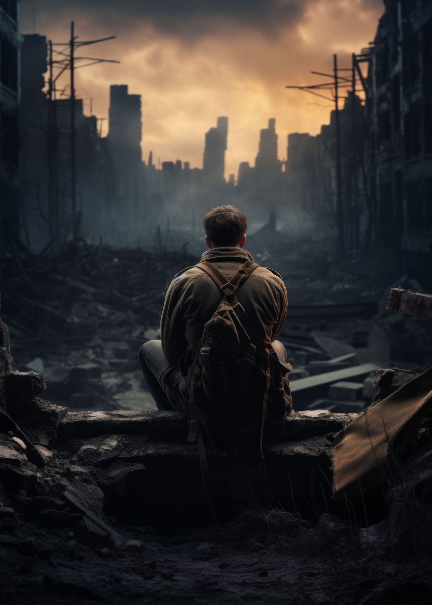 'Lonely soldier' Poster, picture, metal print, paint by filmbildfabrik ...