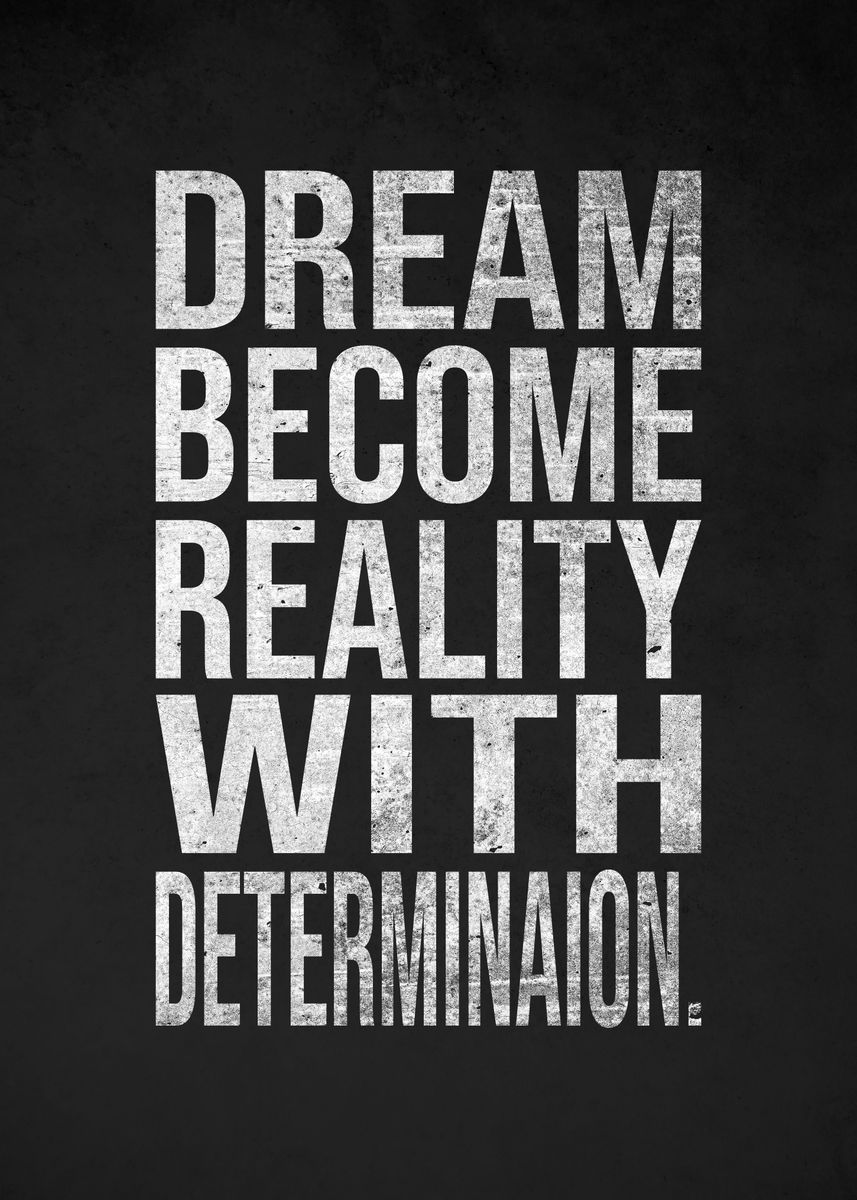 'Dream Become Reality' Poster, picture, metal print, paint by Muhammad ...