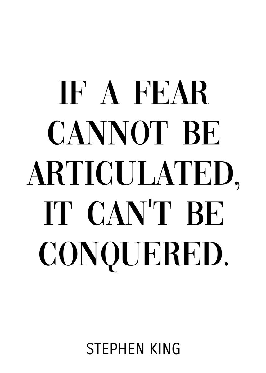 'Stephen King Quotes ' Poster, picture, metal print, paint by NOHARA ...