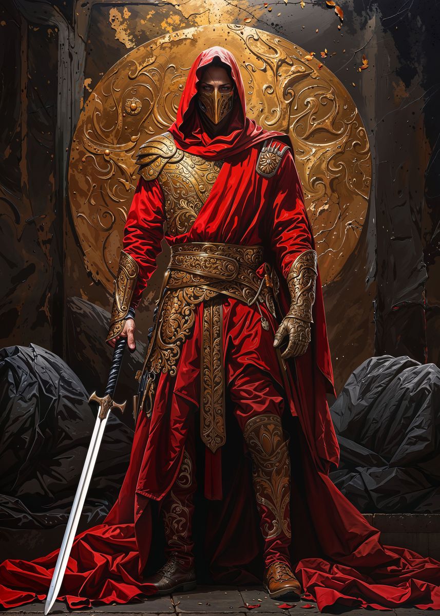 'Celestial Warrior' Poster, picture, metal print, paint by Alexandru ...