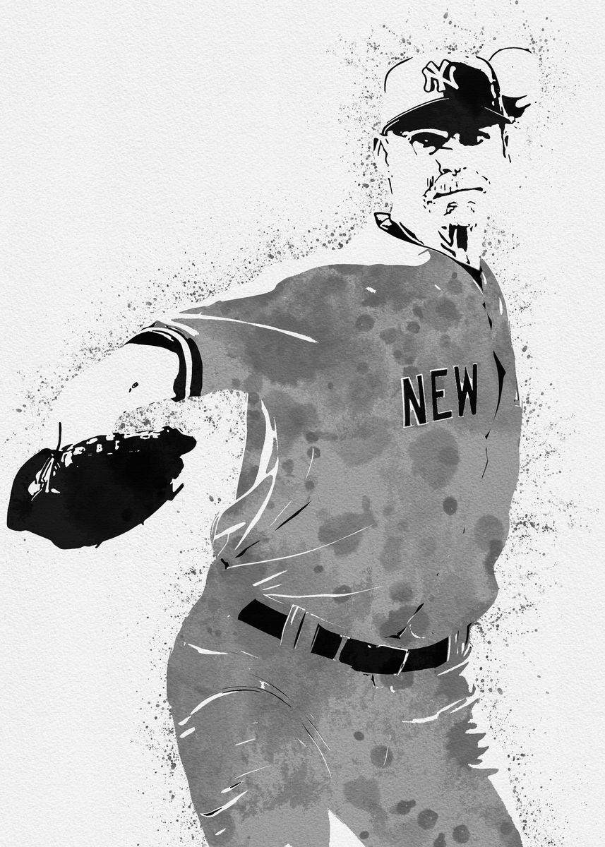 'Randy Johnson Painting' Poster, picture, metal print, paint by Phan ...