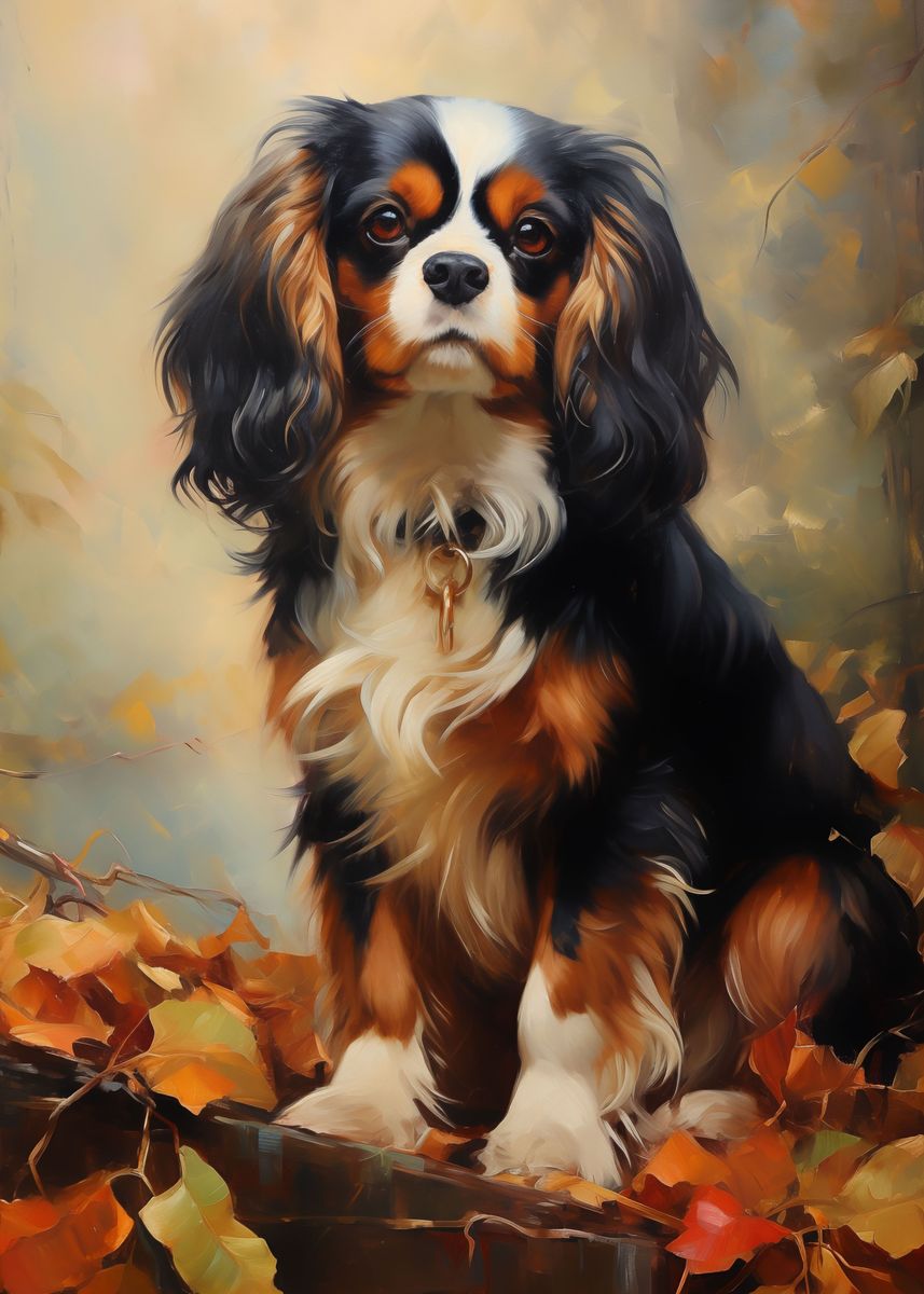 'Cavalier King Charles Span' Poster, picture, metal print, paint by ...