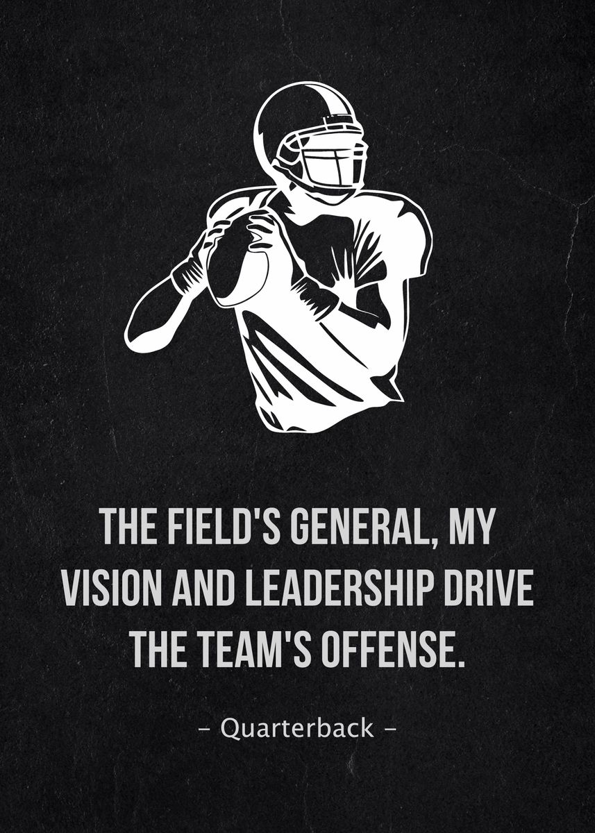 'football quotes motivation' Poster, picture, metal print, paint by ...