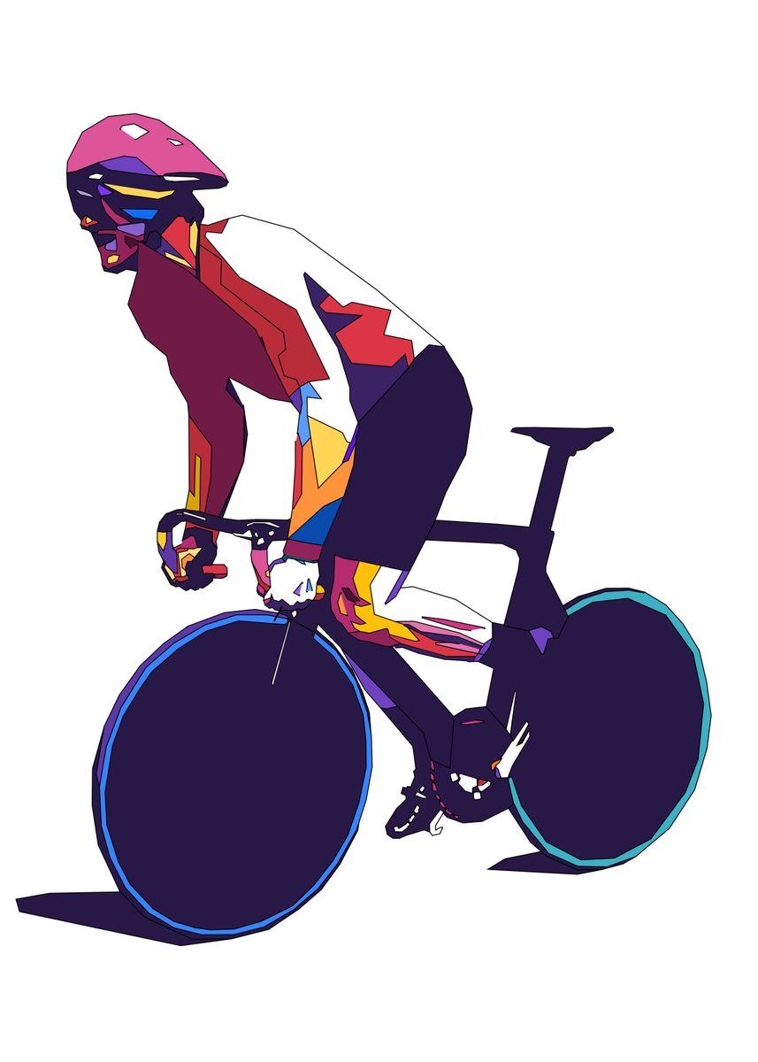 'Track Cycling Pop Art' Poster, picture, metal print, paint by Ro ...