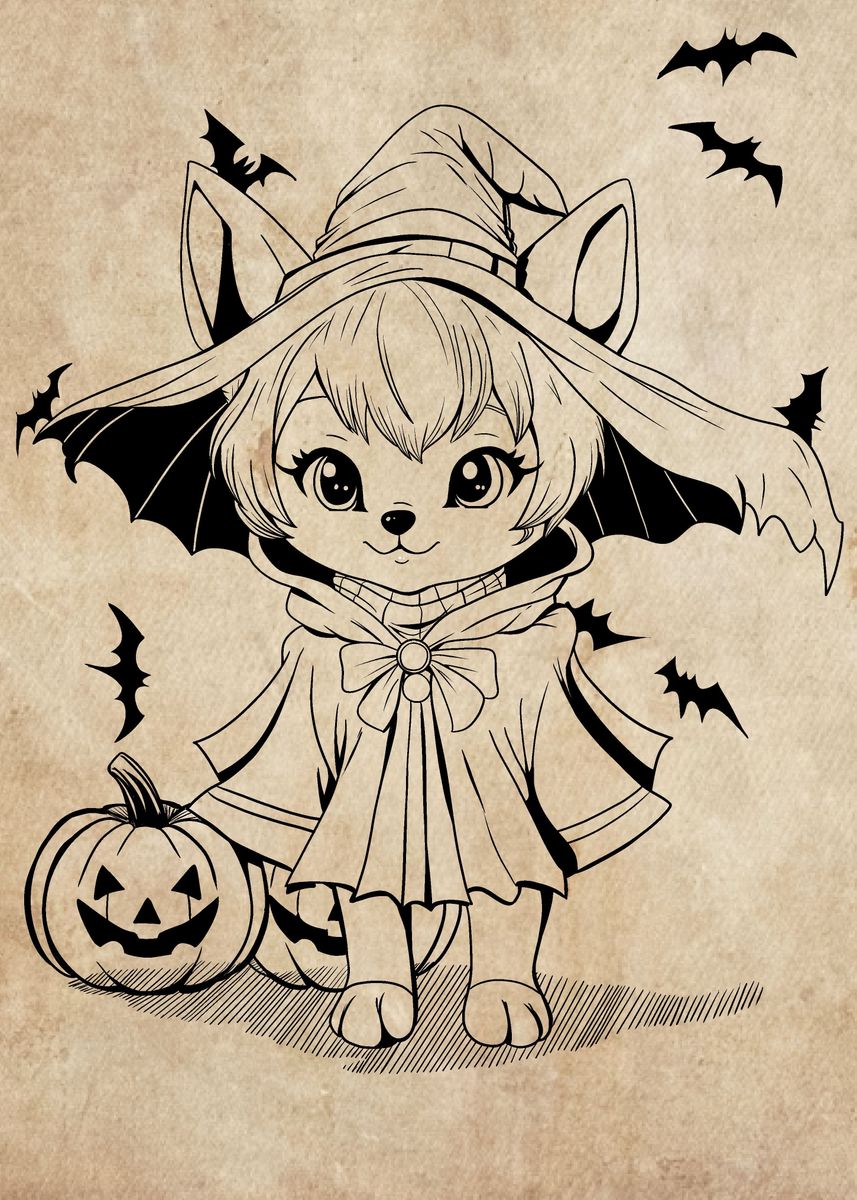 'witchy' Poster, picture, metal print, paint by gajer green | Displate