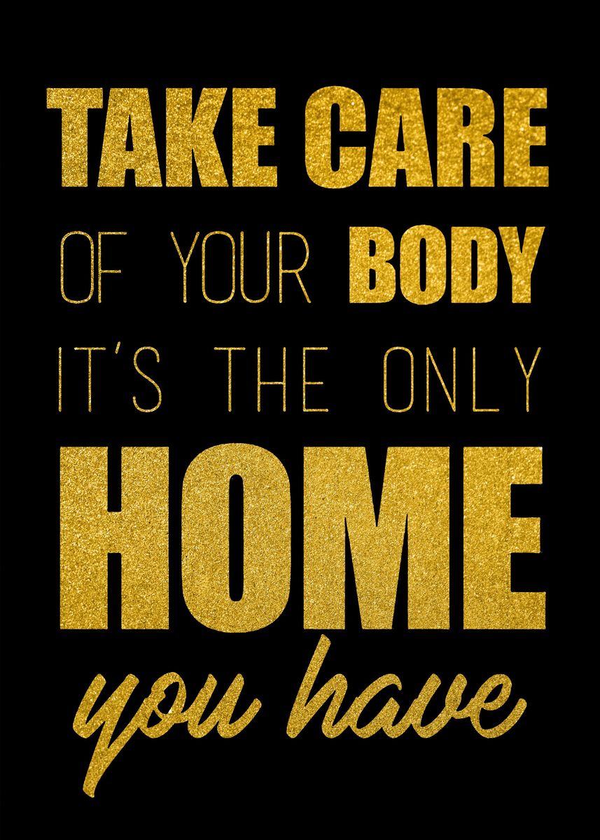 'Gold Art Take Care' Poster, picture, metal print, paint by Ammar Zain ...