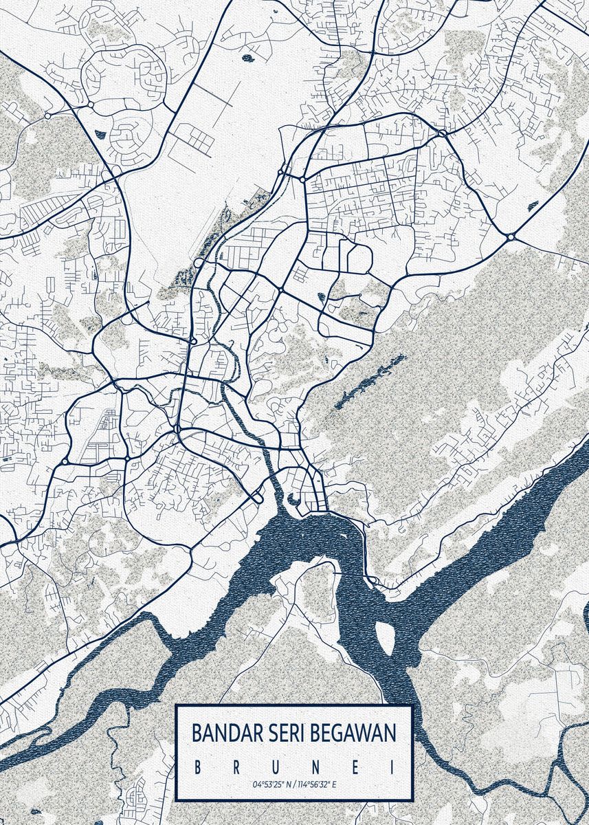 'Bandar Seri Begawan Coasta' Poster, picture, metal print, paint by ...