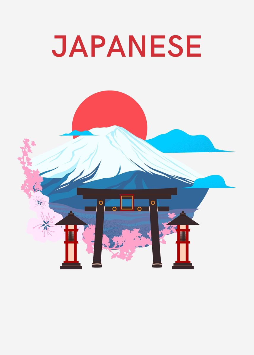 'Japan culture' Poster, picture, metal print, paint by Sss low | Displate