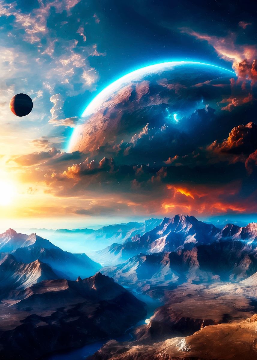 'Ghost Planet' Poster, picture, metal print, paint by James Garcia ...