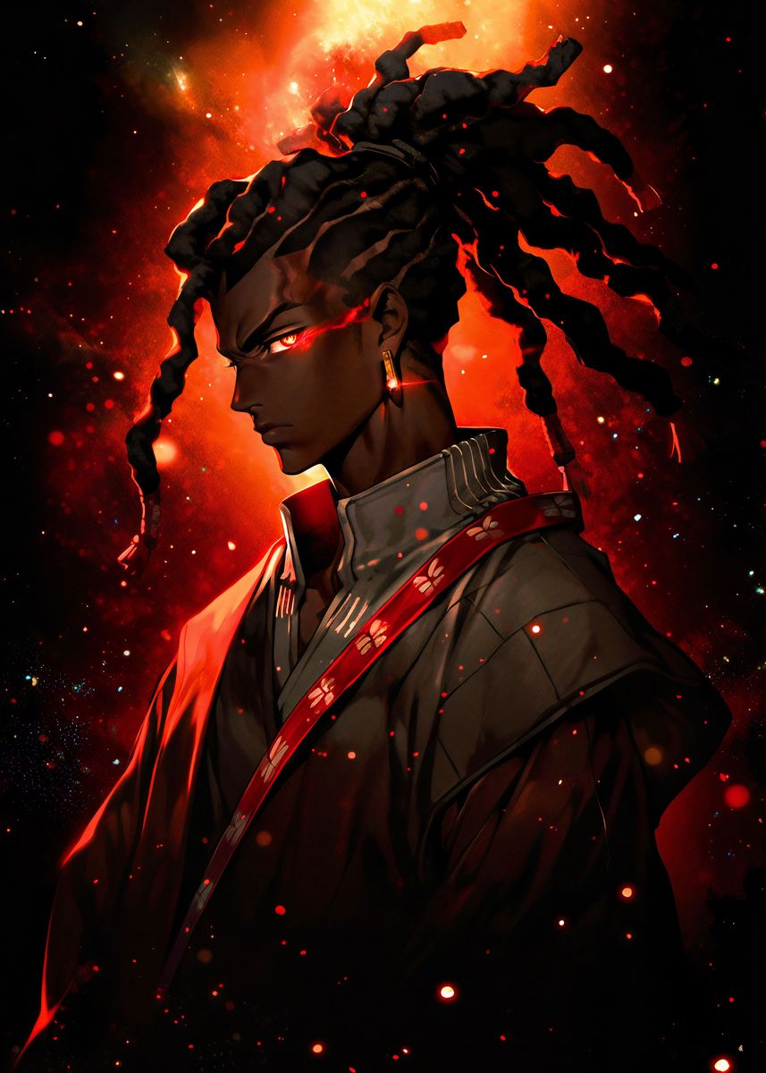 'Red Spirit' Poster, picture, metal print, paint by Pozter | Displate