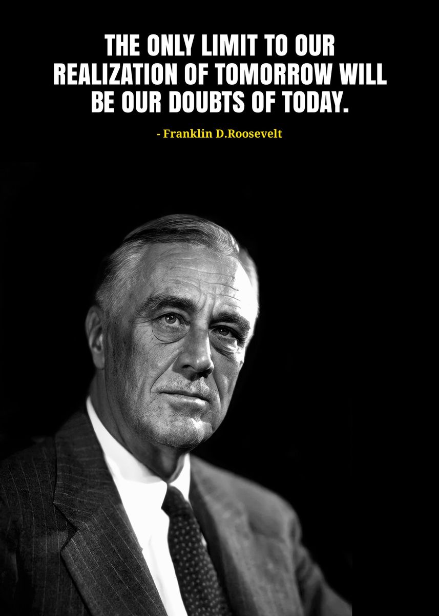 'Franklin Delano Roosevelt ' Poster, picture, metal print, paint by ...