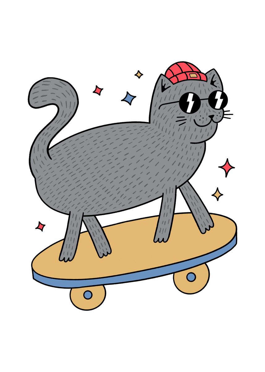 'Scater' Poster, picture, metal print, paint by Quilimo Studio | Displate