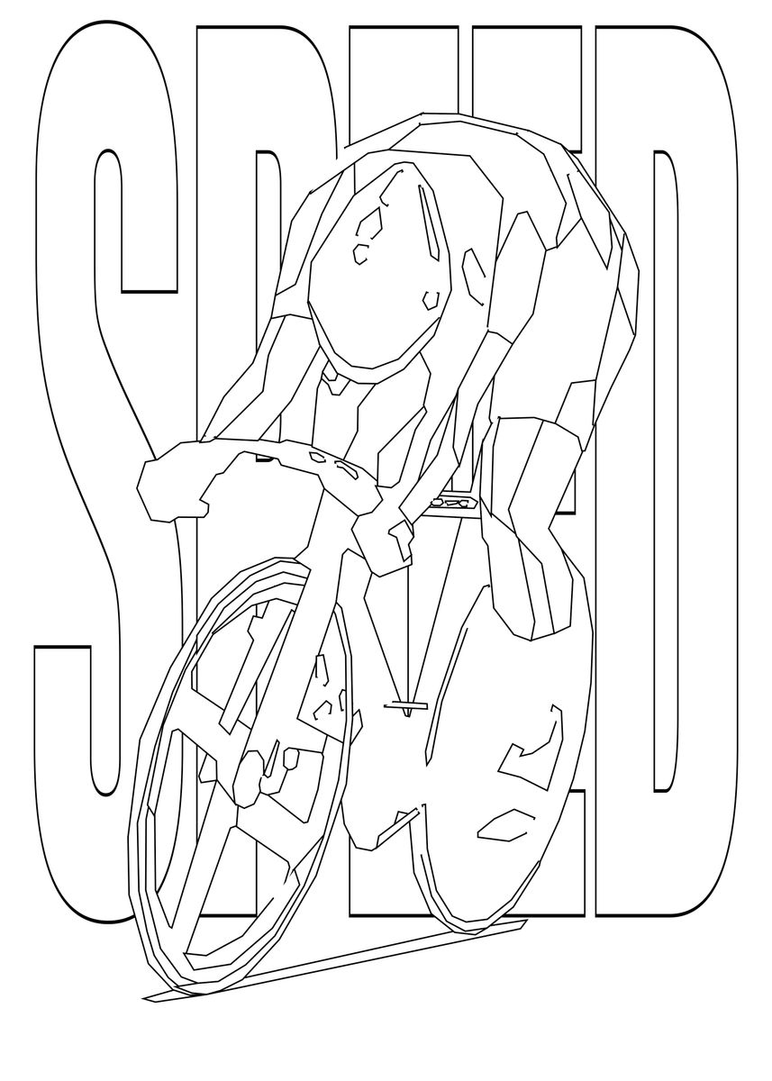 'Track Cycling' Poster, picture, metal print, paint by Ro | Displate