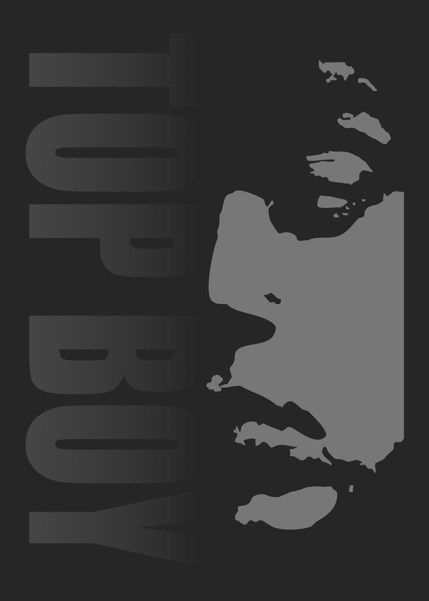 'Jaq Top Boy Minimal' Poster, picture, metal print, paint by Icon Junky ...