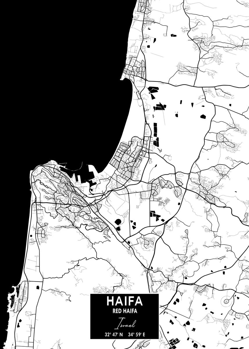 'Haifa Israel' Poster, picture, metal print, paint by Mcgilvery Colby ...