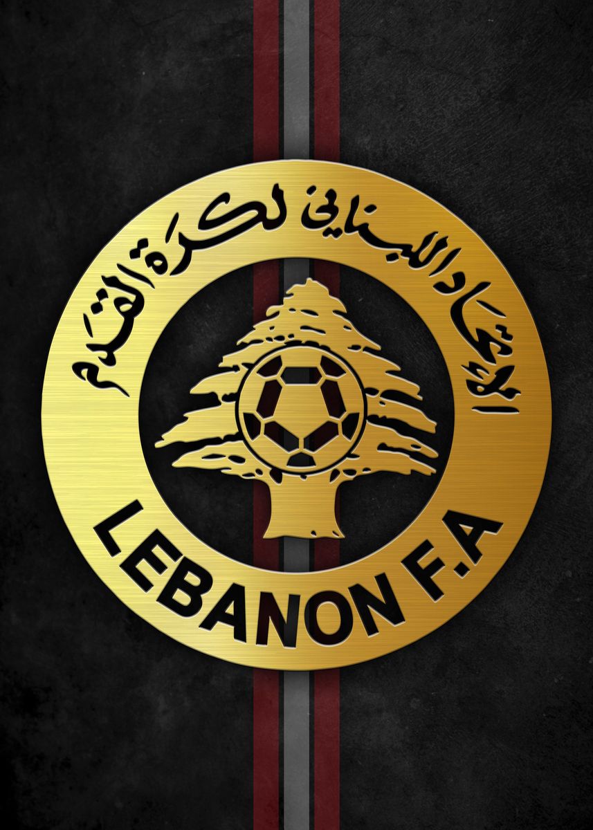 'Lebanon Football Emblem' Poster, picture, metal print, paint by Ray ...