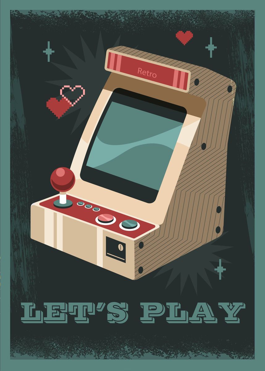 'arcade' Poster, picture, metal print, paint by Lardis Art | Displate