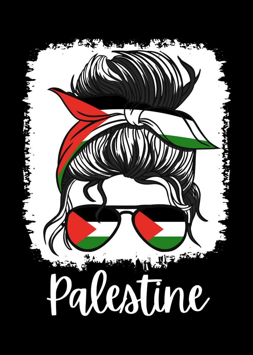 'Palestine Palestinian Flag' Poster, picture, metal print, paint by ...