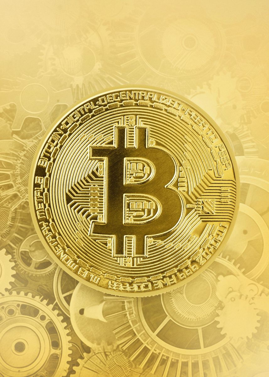 'Bitcoin tech' Poster, picture, metal print, paint by The Fire | Displate