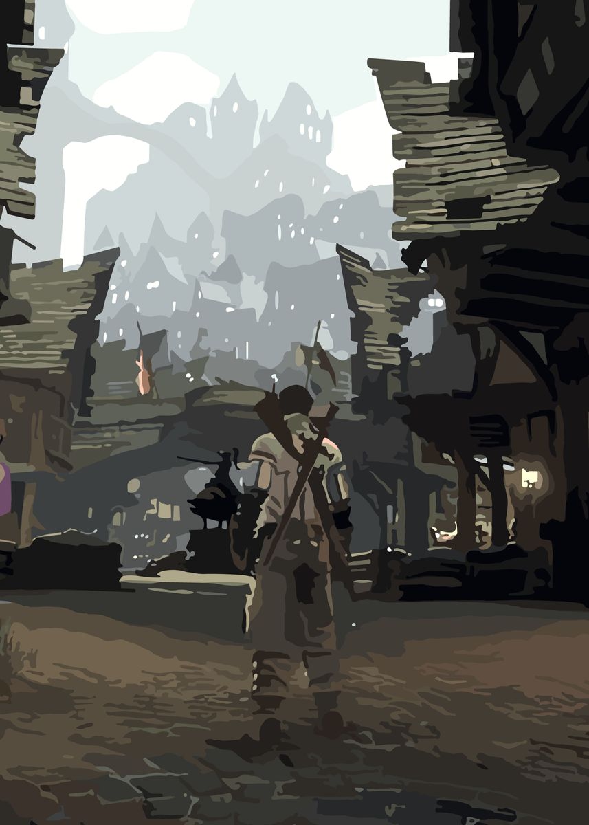 'Fable' Poster, picture, metal print, paint by Anastasia Cyzarine ...