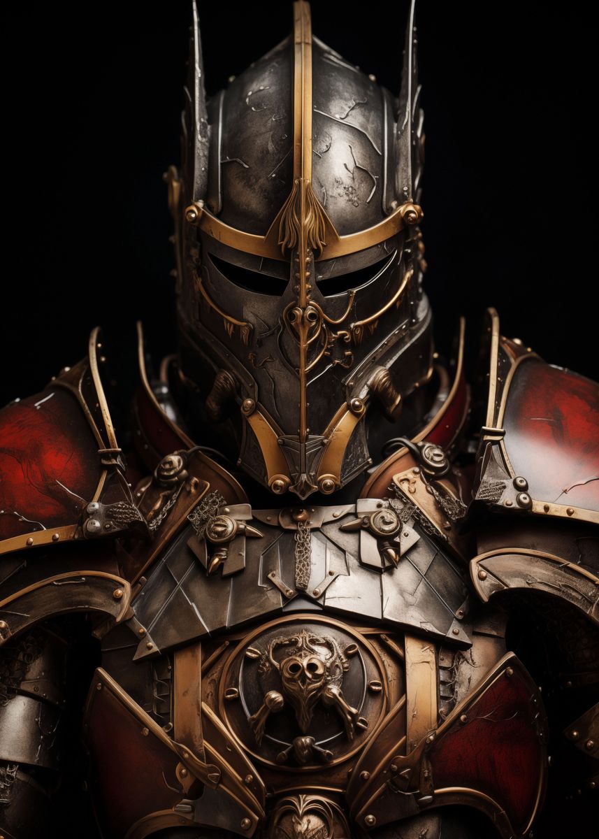 'Warrior' Poster, picture, metal print, paint by AI Art Architect ...