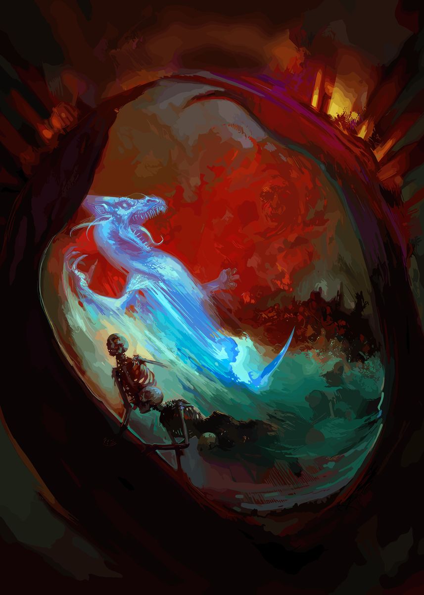 'Icewind Dale' Poster, picture, metal print, paint by Hamura Sanum ...