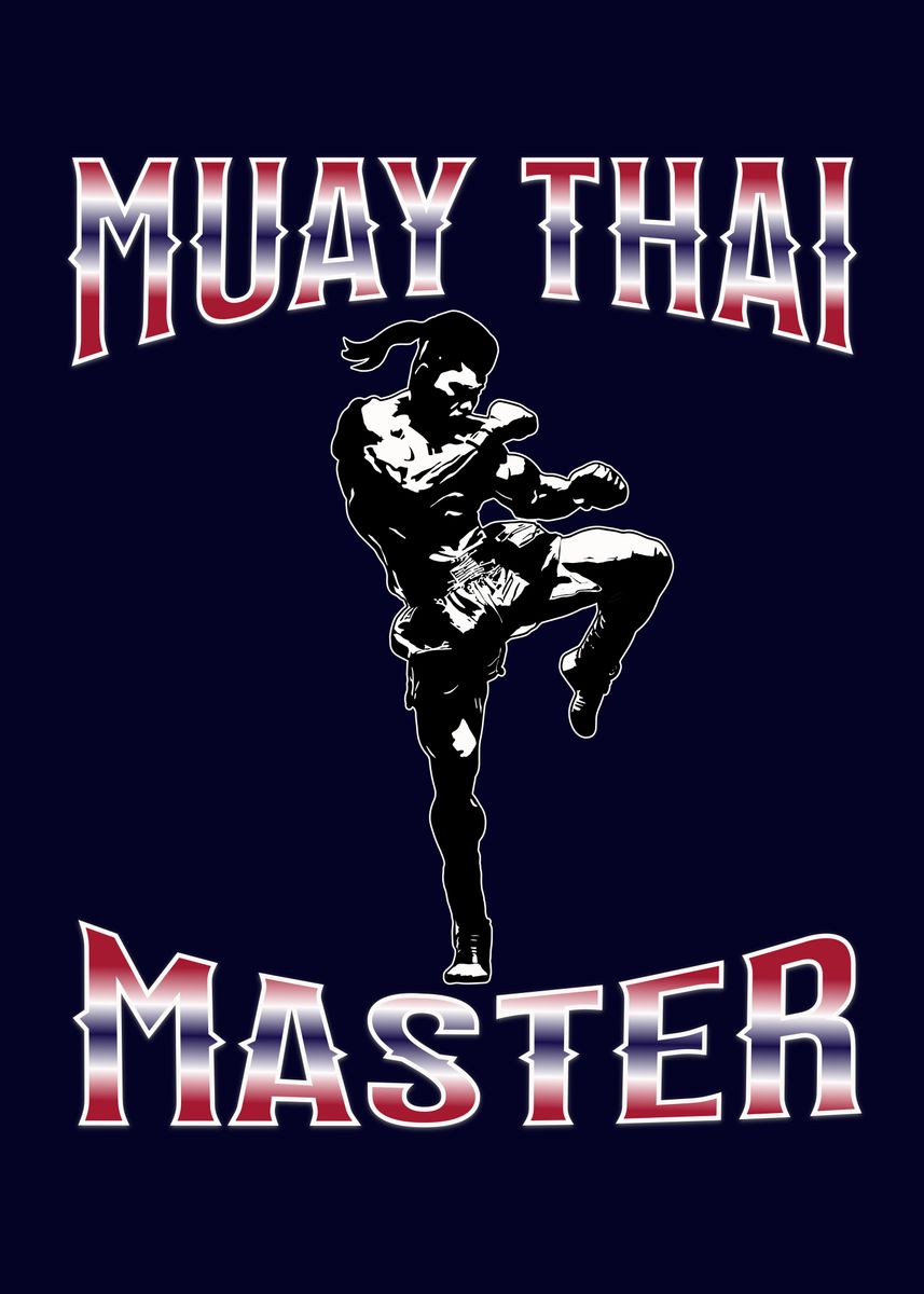 'Muay Thai Boxing' Poster, picture, metal print, paint by MzumO | Displate