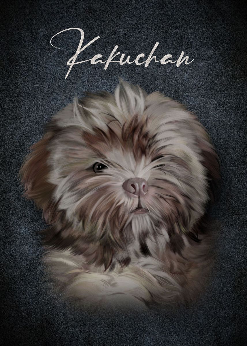 'Kakuchan' Poster, picture, metal print, paint by DAVID CARL PLATES ...