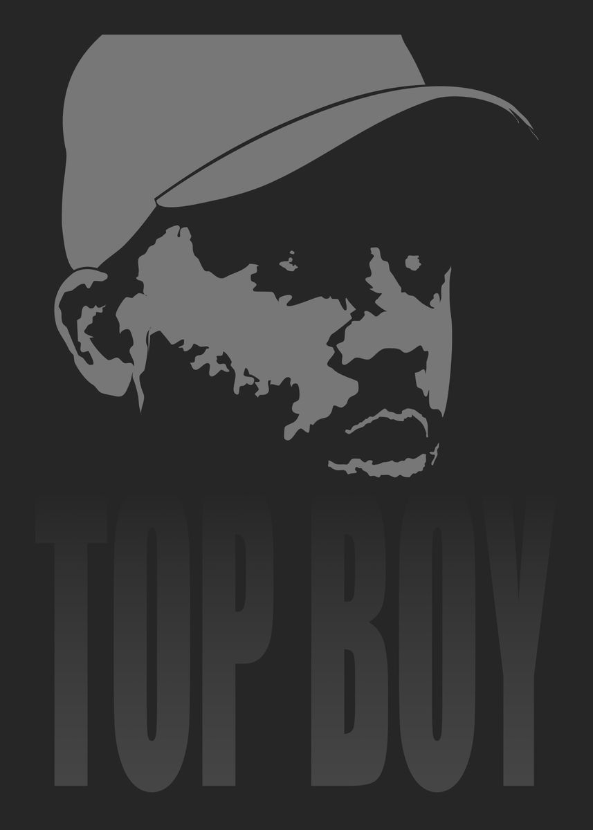 'Dris Top Boy Minimal' Poster, picture, metal print, paint by Icon ...