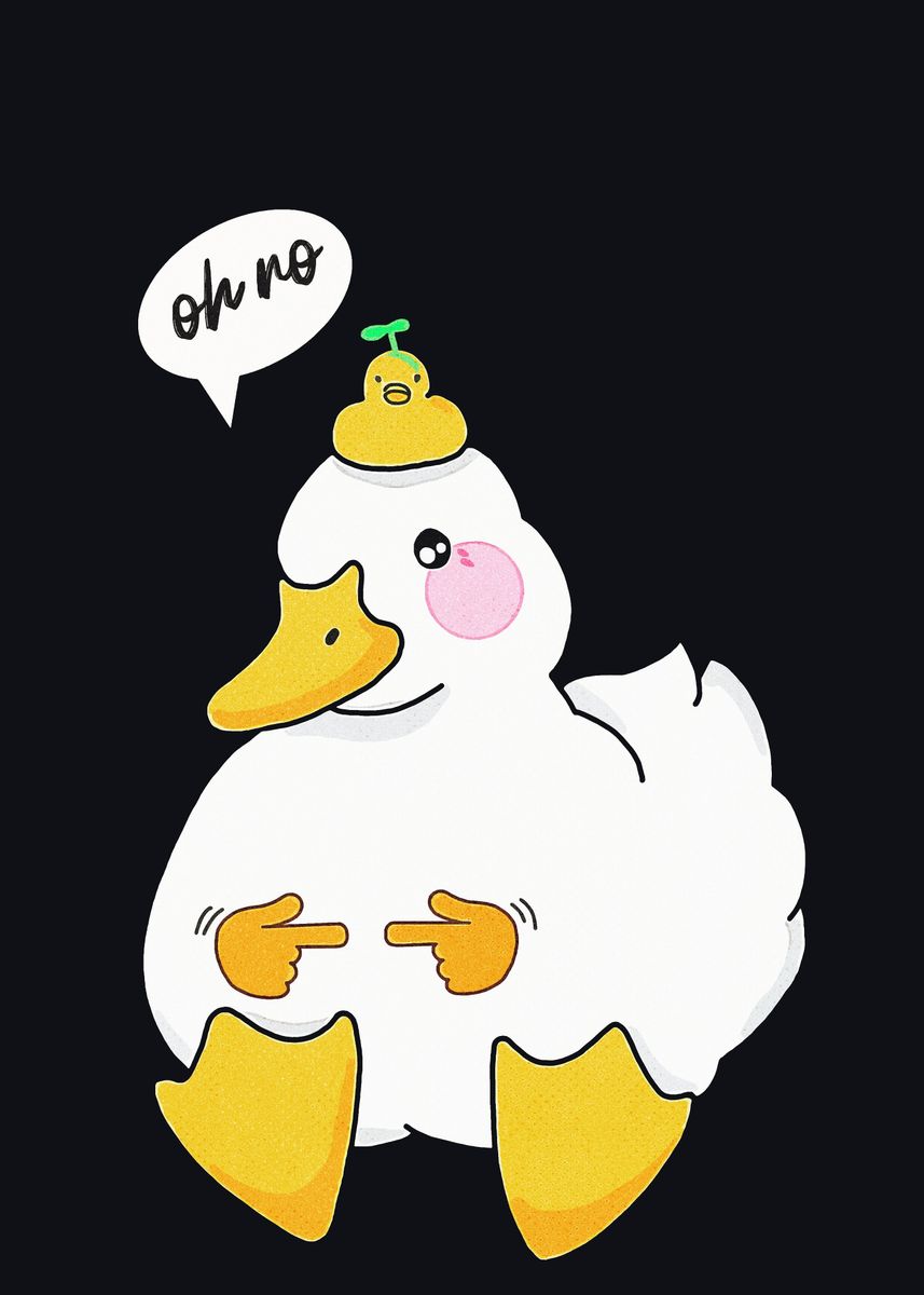 'Oh No Duck' Poster, picture, metal print, paint by Magnum Attack ...
