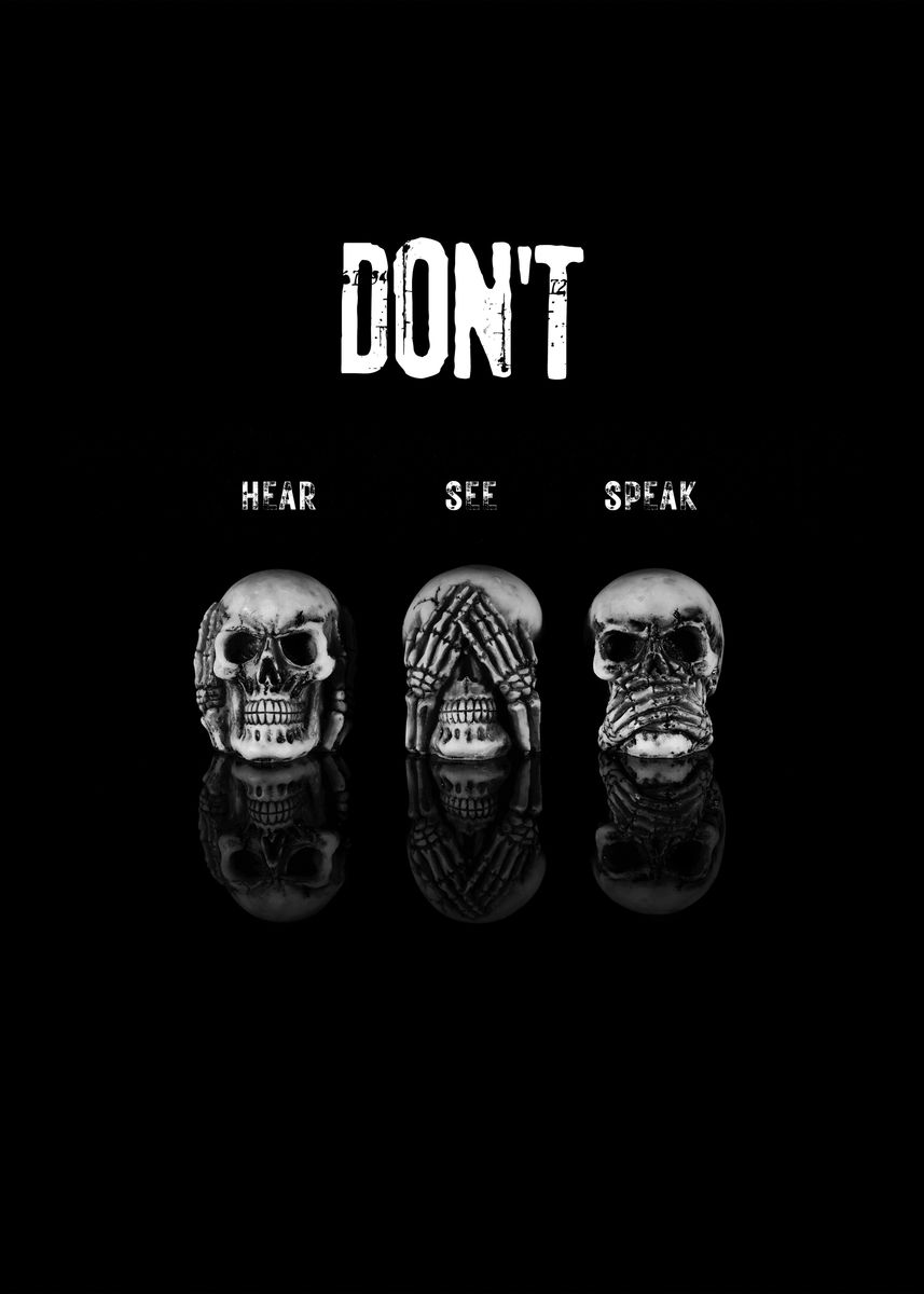 'Do not ' Poster, picture, metal print, paint by Azagane Ismail | Displate